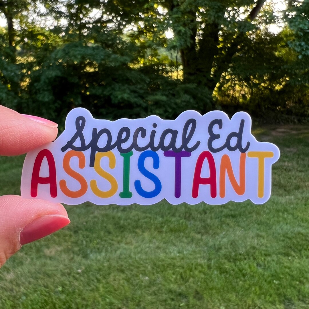 Special Ed Assistant Sticker - Etsy