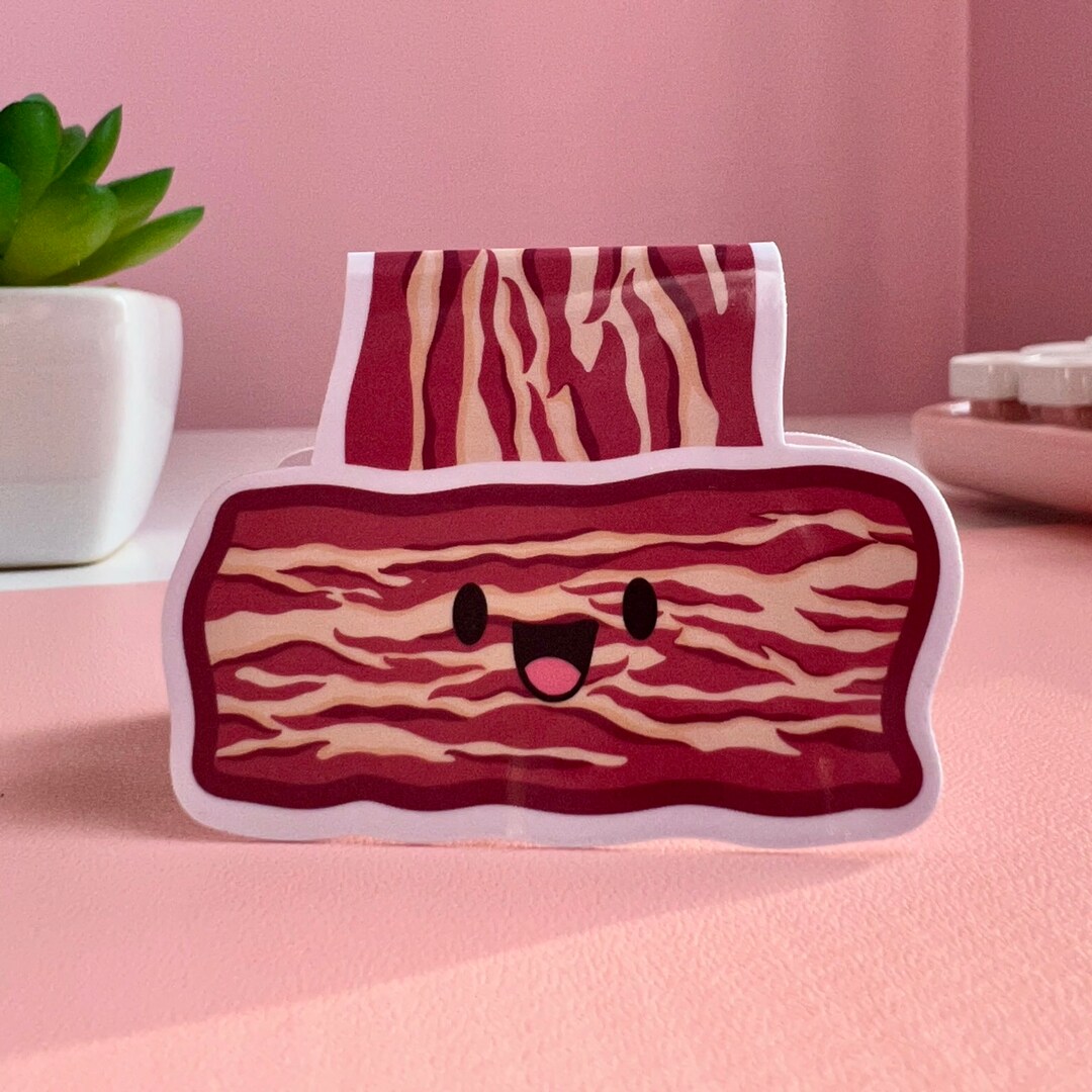 Cute Bacon Magnetic Bookmark - Etsy
