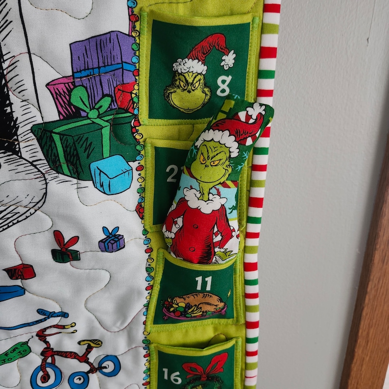 FREE PATTERN for Merry Grinchmas Advent Calendar Quilt Kit. Robert ...