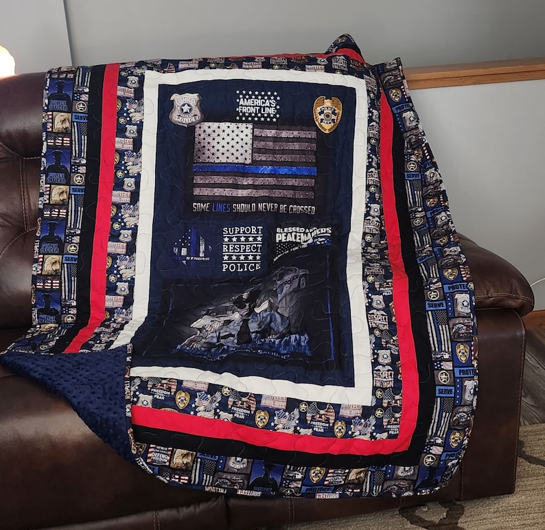 FREE PATTERN With This Honoring Police Department Fabric KIT by Sykel ...