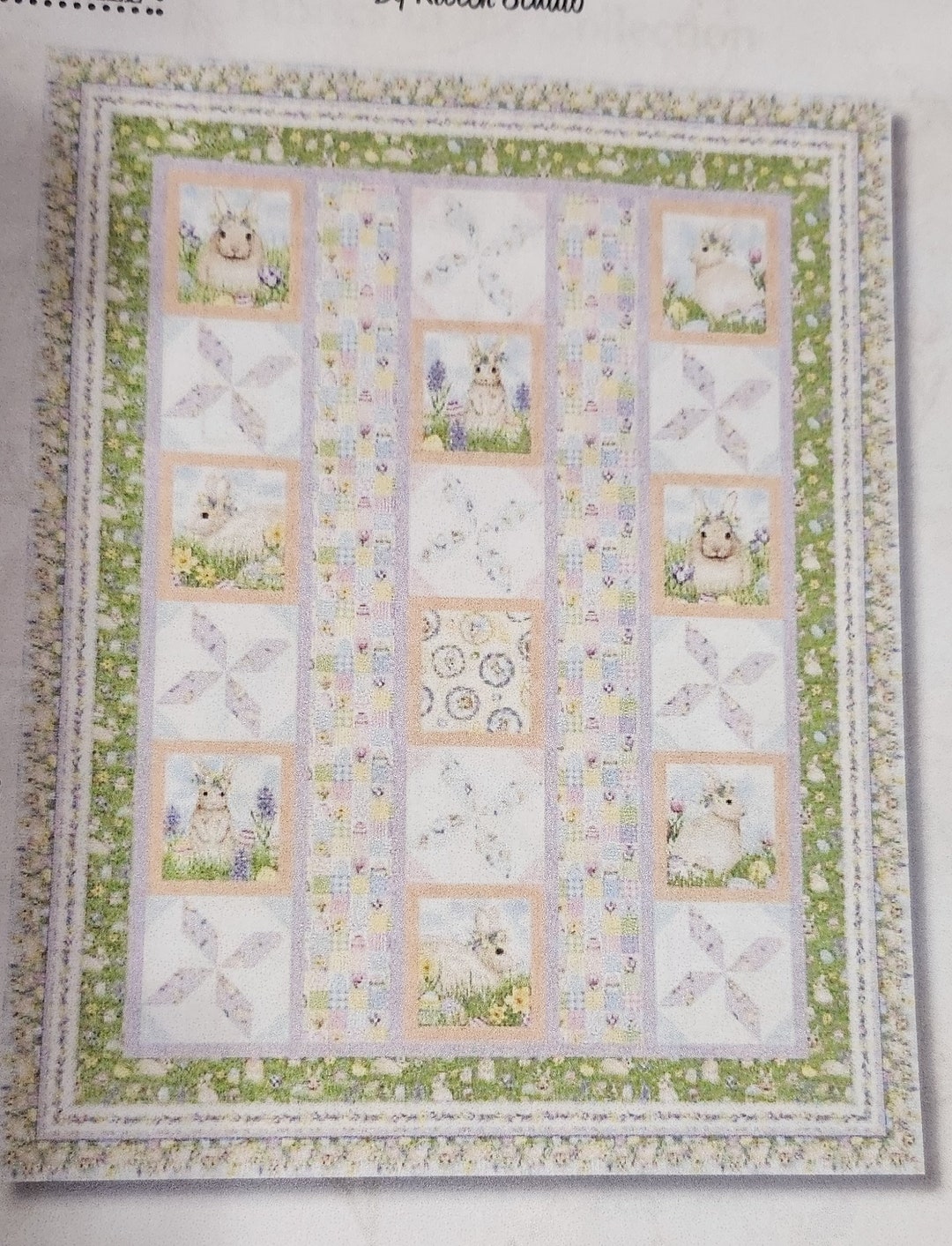 Easter Hoppy Hunting Quilt Fabric Kit, FREE PATTERN. by Henry Glass ...