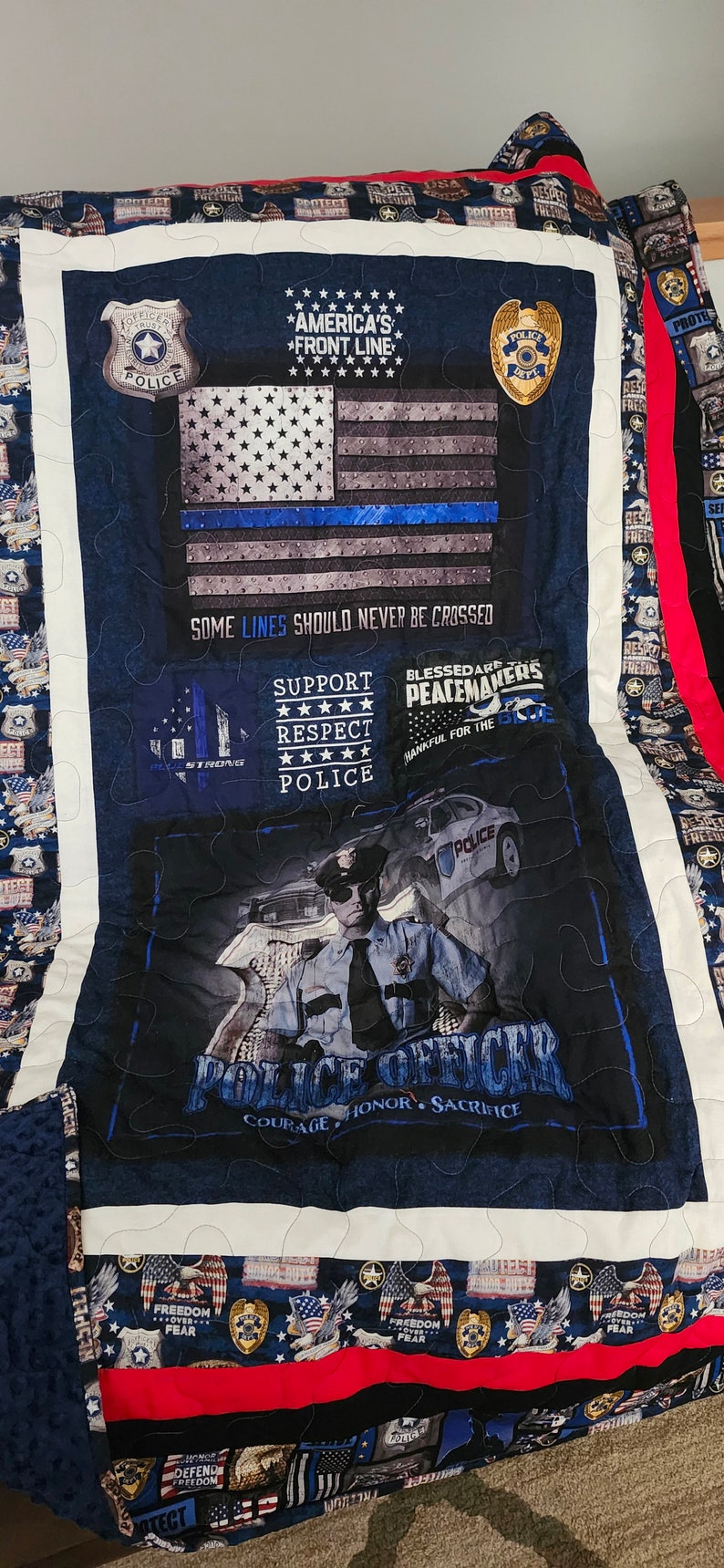 FREE PATTERN With This Honoring Police Department Fabric KIT by Sykel ...