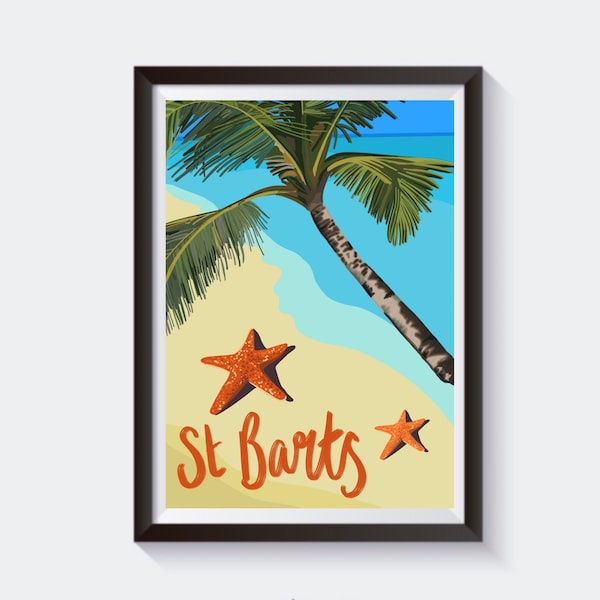 Artwork St Barts - Etsy