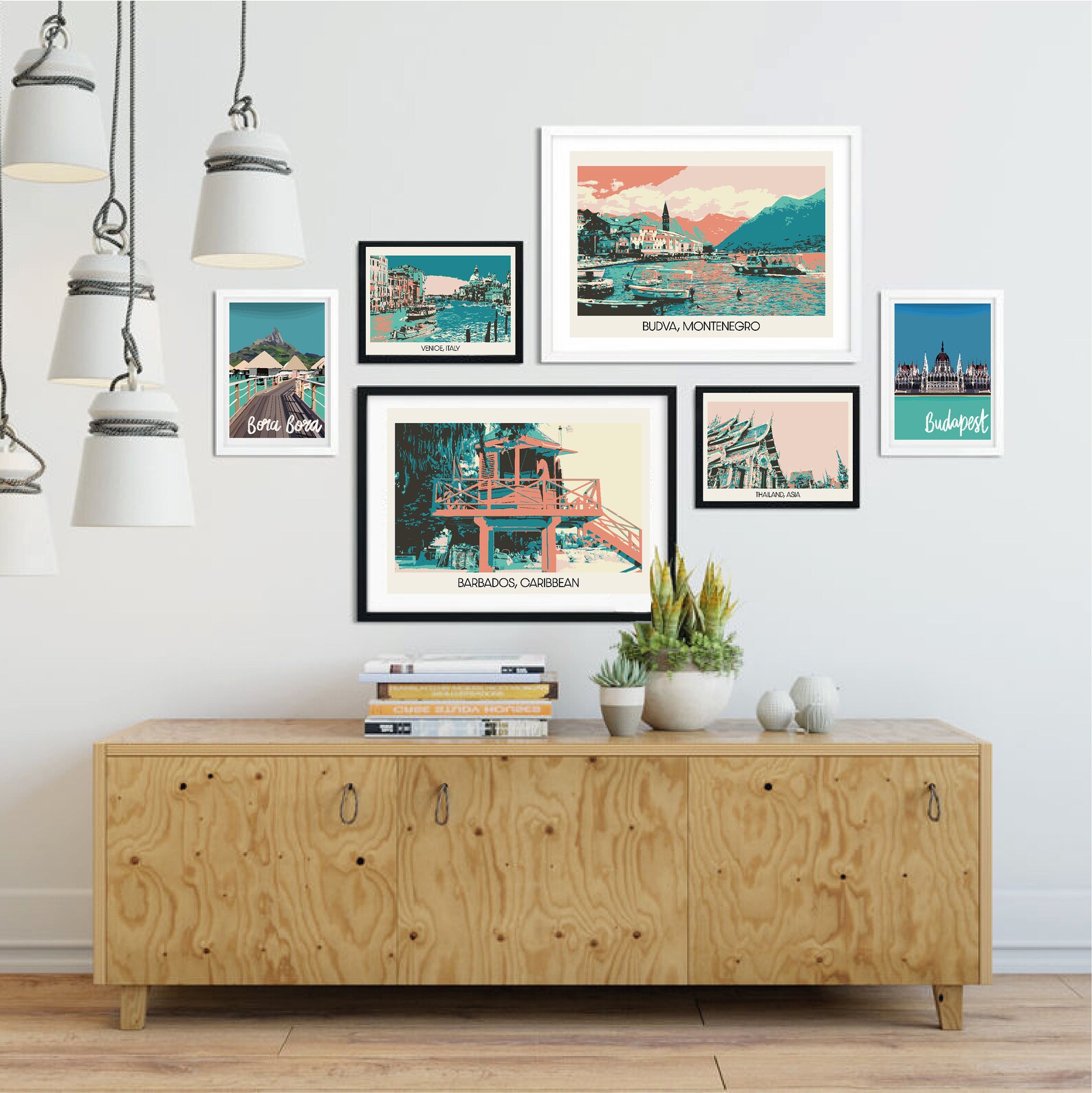 Budva Montenegro Postcard Style Travel Print Gift for - Etsy