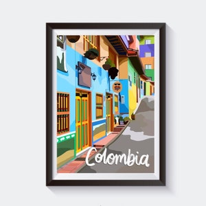 Colombia, South America Travel Artwork Print | Gift for Him/her ...