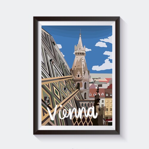 Vienna Architecture Black and White Prints Gallery Set of 3 | Etsy