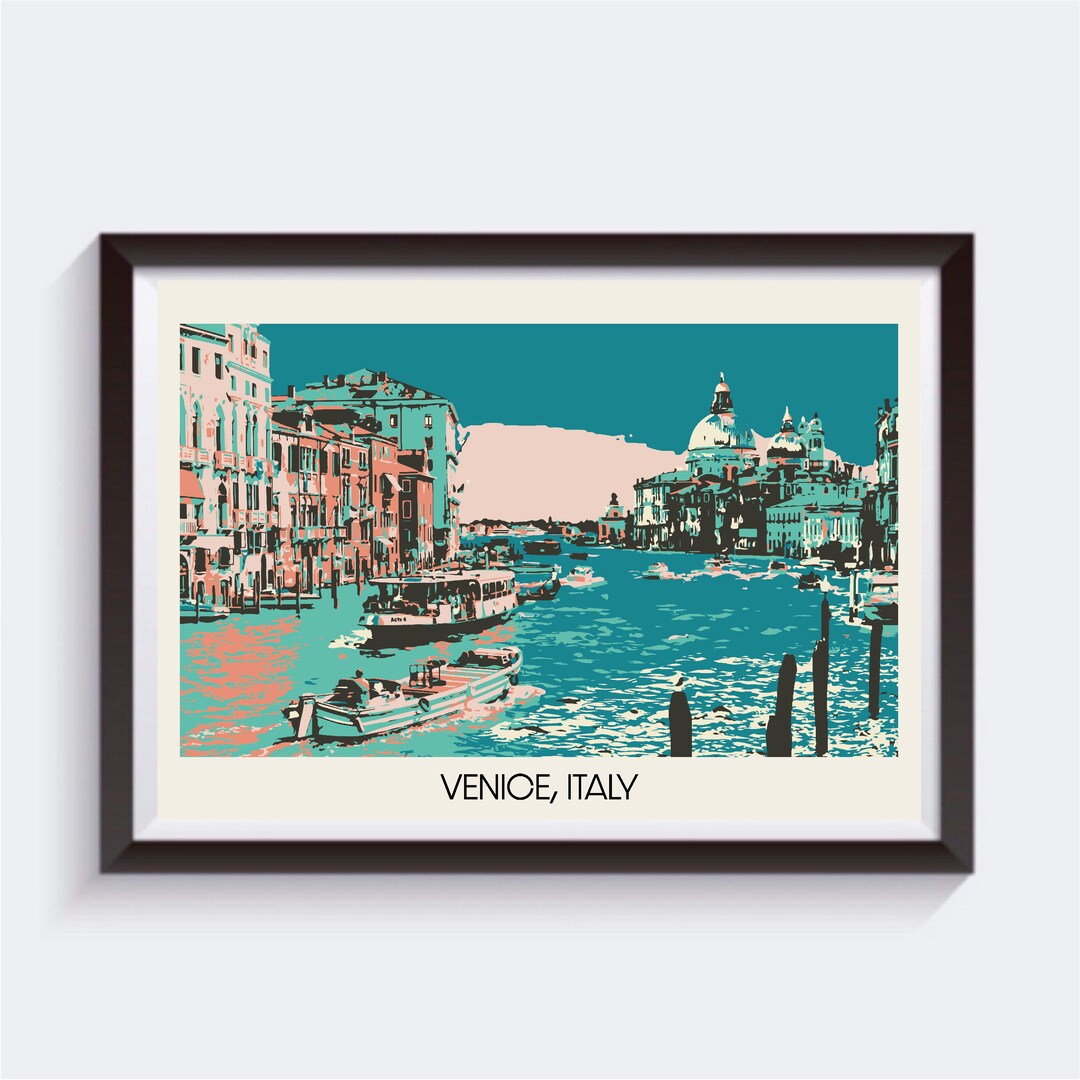 Venice Italy Postcard Style Travel Print Birthday/wedding - Etsy