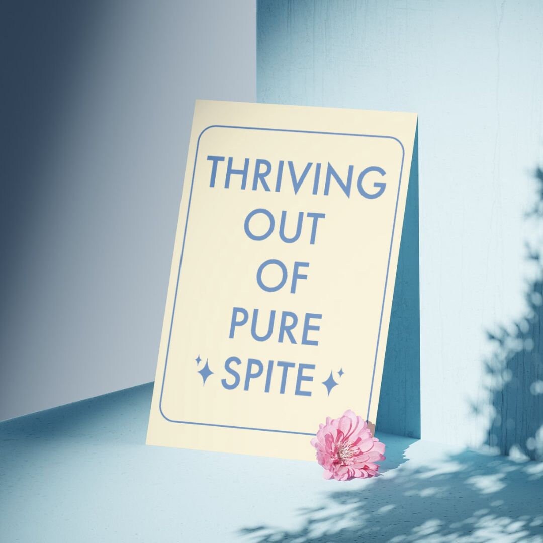 Thriving Out of Pure Spite, Kitchen Print, Funny Sarcastic Print ...