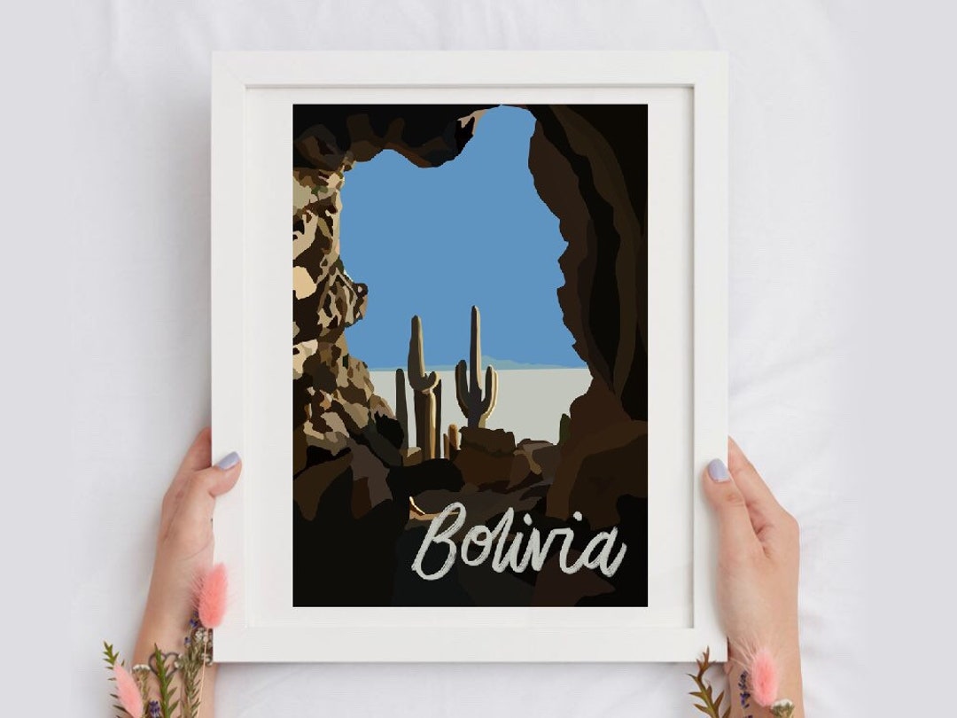 Bolivia, South America Travel Artwork Print | Birthday Gift for Him/her ...