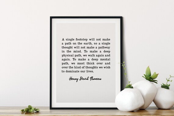 Henry David Thoreau Quote Printable Art Literary Poster | Etsy