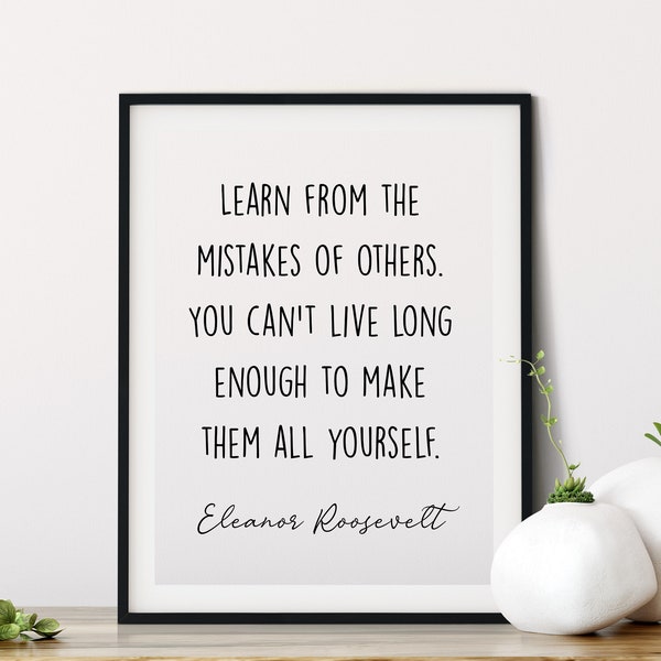 Eleanor Roosevelt Quote - Etsy