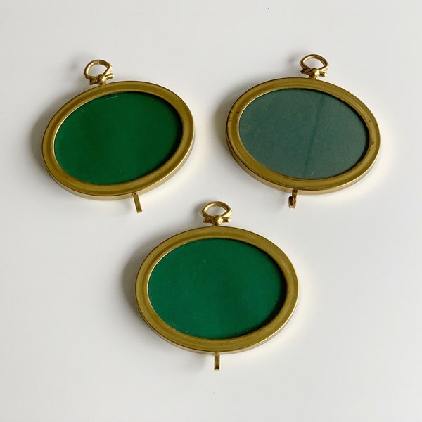 Brass Oval Frames - Etsy