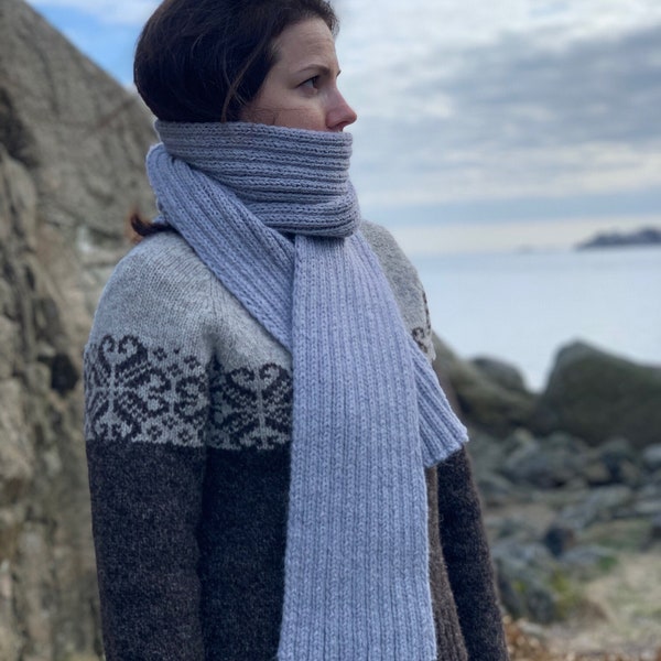 Grey Scarf - Etsy