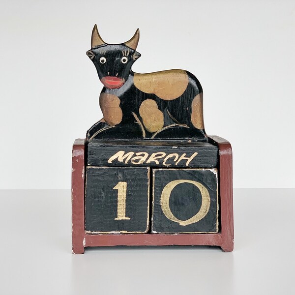 Wood Block Calendar - Etsy