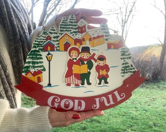 God Jul, Norwegian Version of merry Christmas, Norwegian Home Decor ...