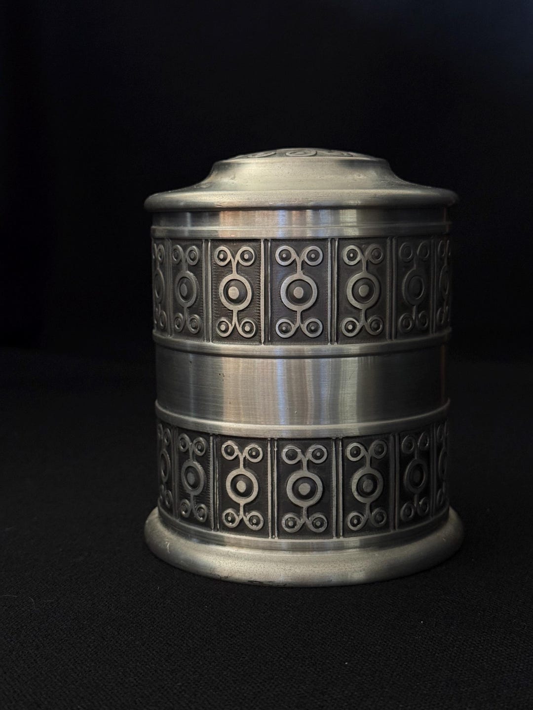 Norwegian Design Pewter Box , Tobacco Jar , Norway Design Metal ...