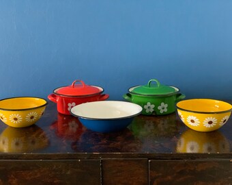 Red Enamelware - Etsy