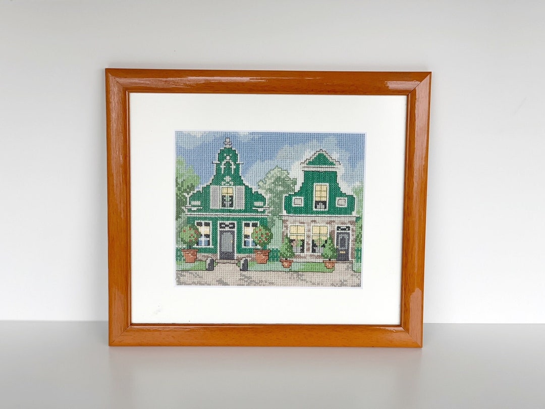 Amsterdam Wall Art , Netherlands Wall Art Framed Embroidery , Holland ...