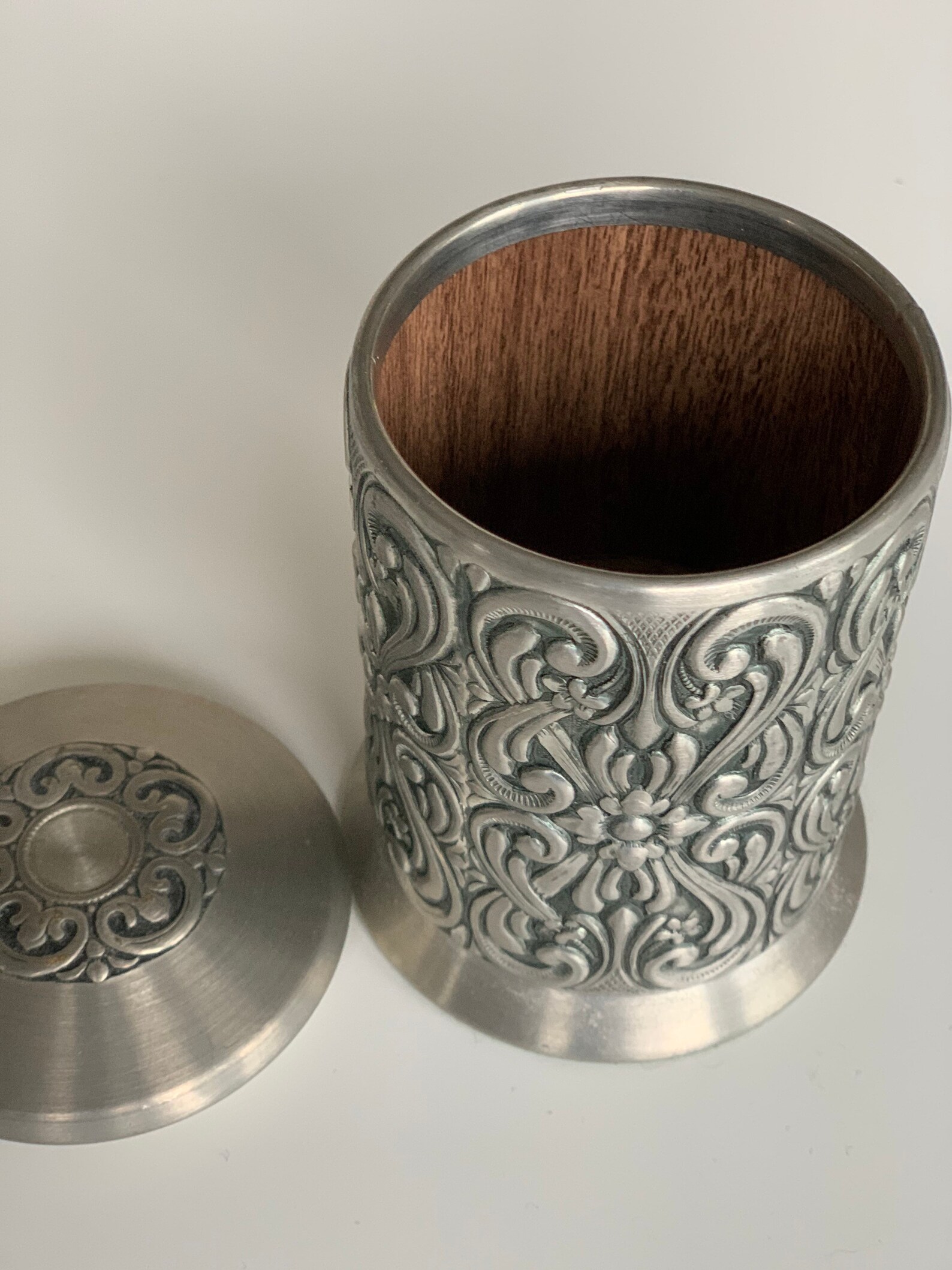 Norwegian Pewter Pewter Vase Pewter Container Dark - Etsy