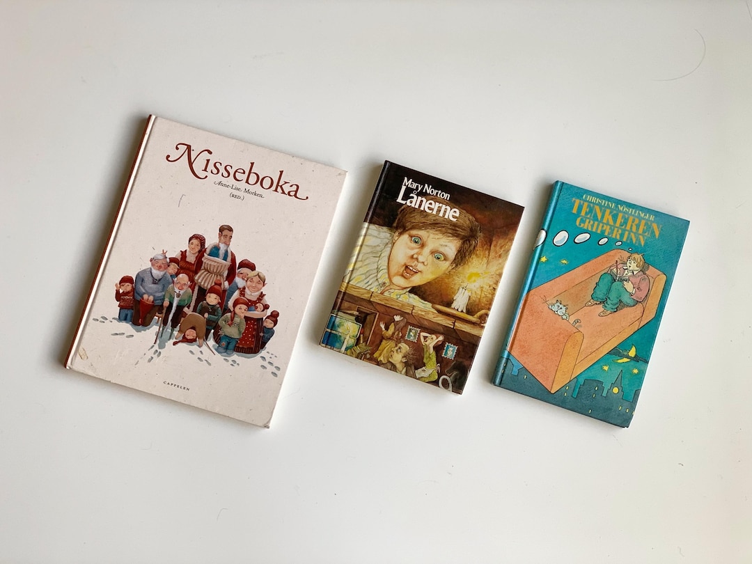 Vintage Norwegian Children's Book: Nisse Book, Låneren, Tenkeren - Etsy