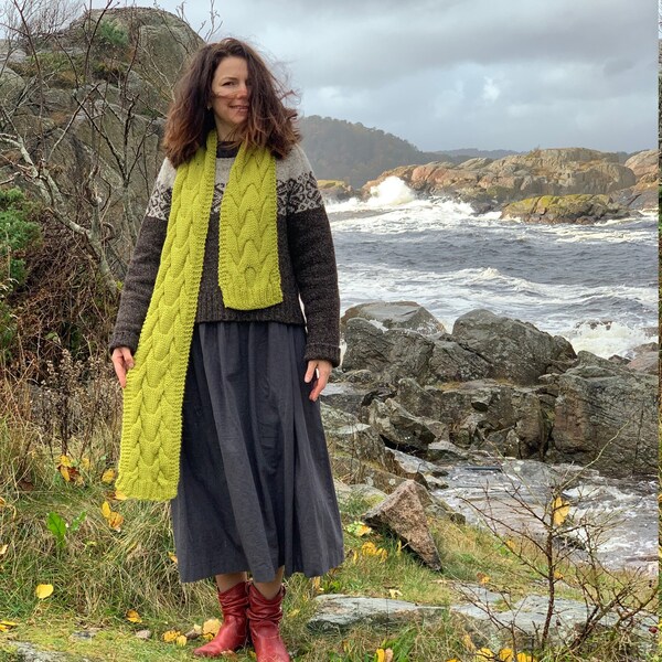 Chartreuse Scarf - Etsy