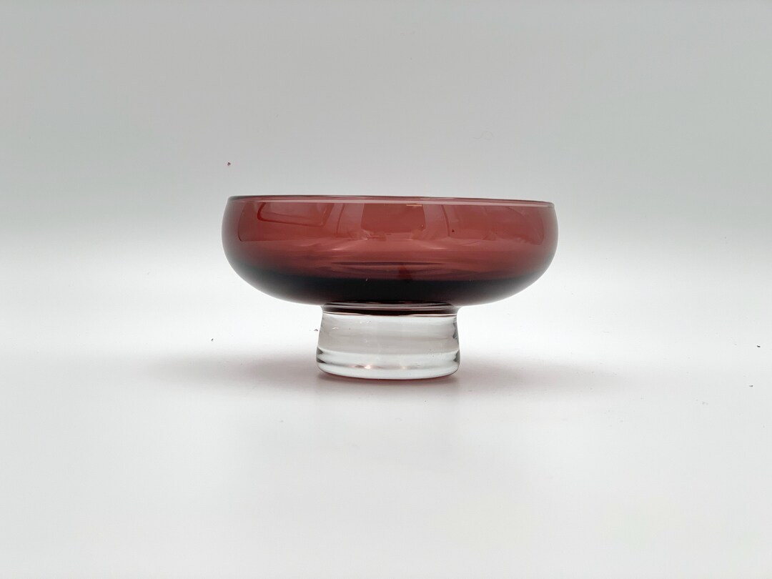 Hadeland Glass Norway Serie Lyngen 70s Vintage Purple Glass Bowl ...