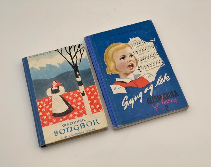 Norwegian Vintage Books for Kids, Norwegian Songs and Music Book for ...