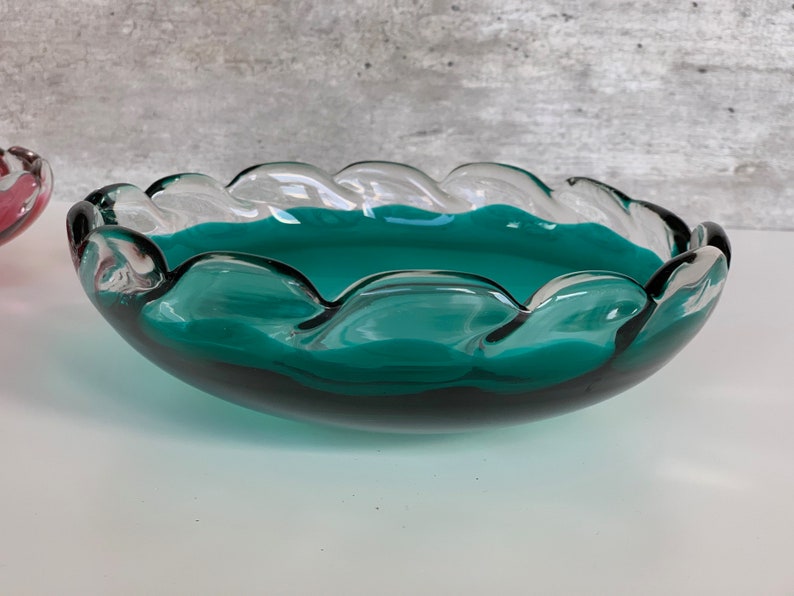 Magnor Norway Glass Bowls Scalloped Edge Glass Dishes - Etsy