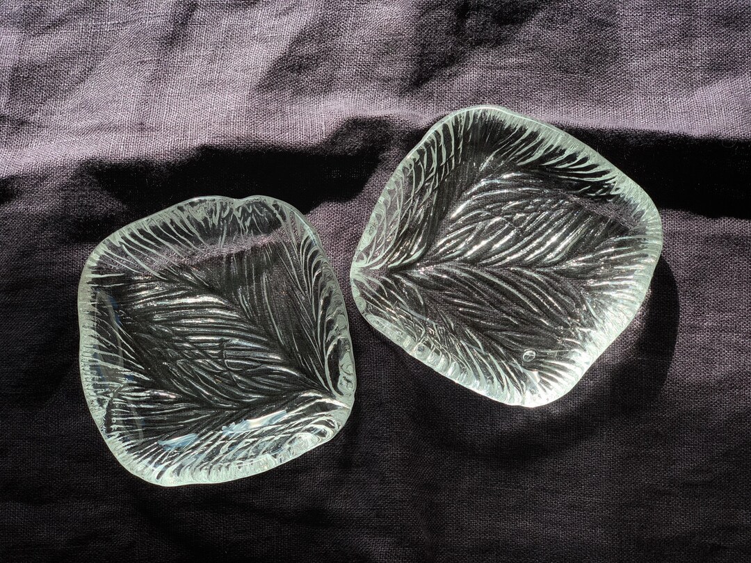 Small Glass Dish , Norwegian Glass , Hadeland Norway Nature Inspired ...