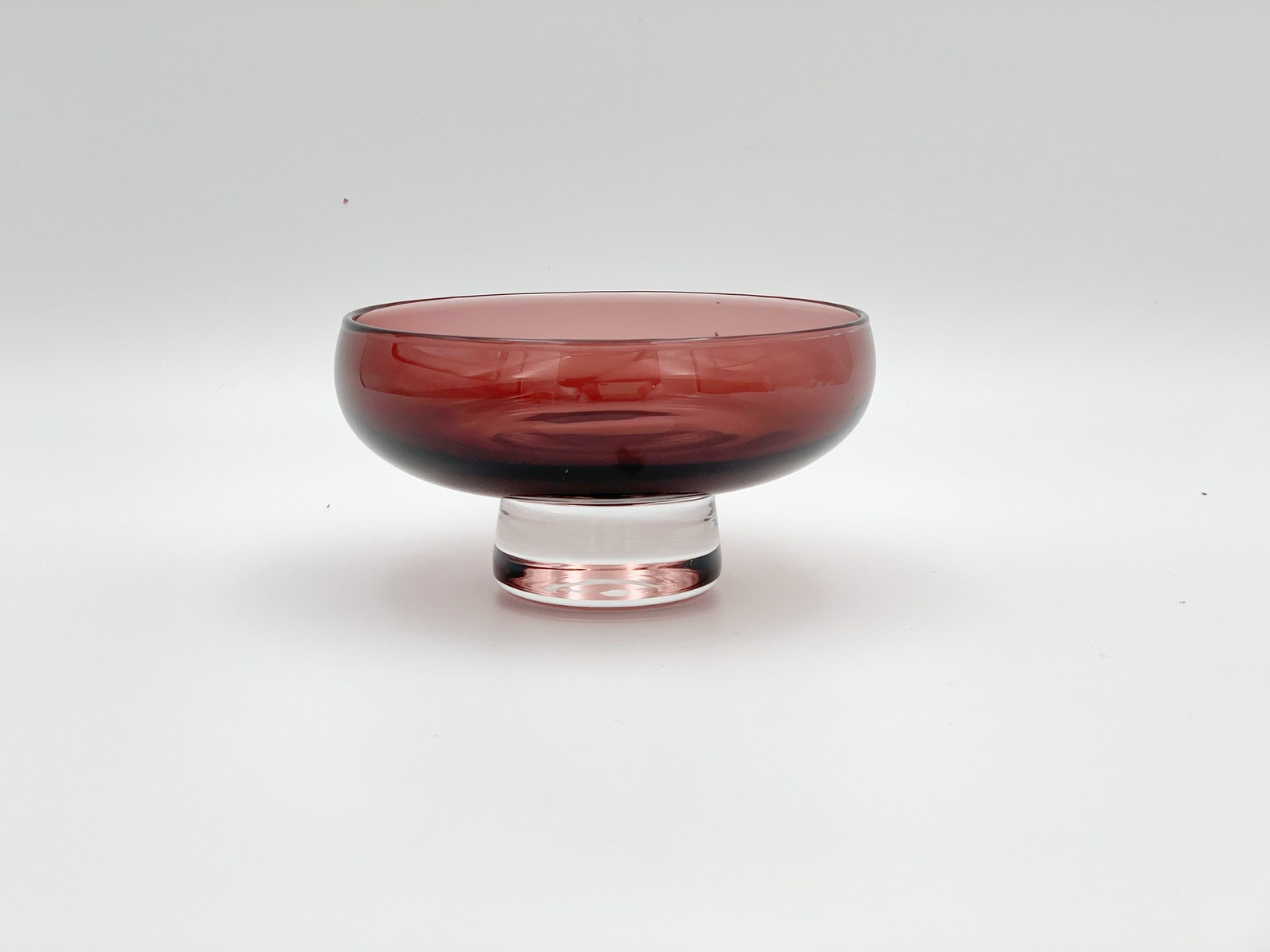 Hadeland Glass Norway Serie Lyngen 70s Vintage Purple Glass Bowl ...