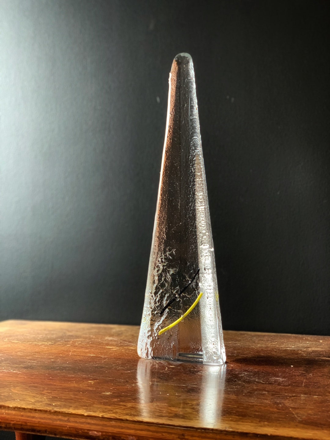 Glass Pyramid Norwegian Art Glass Bautastein Menhir - Etsy