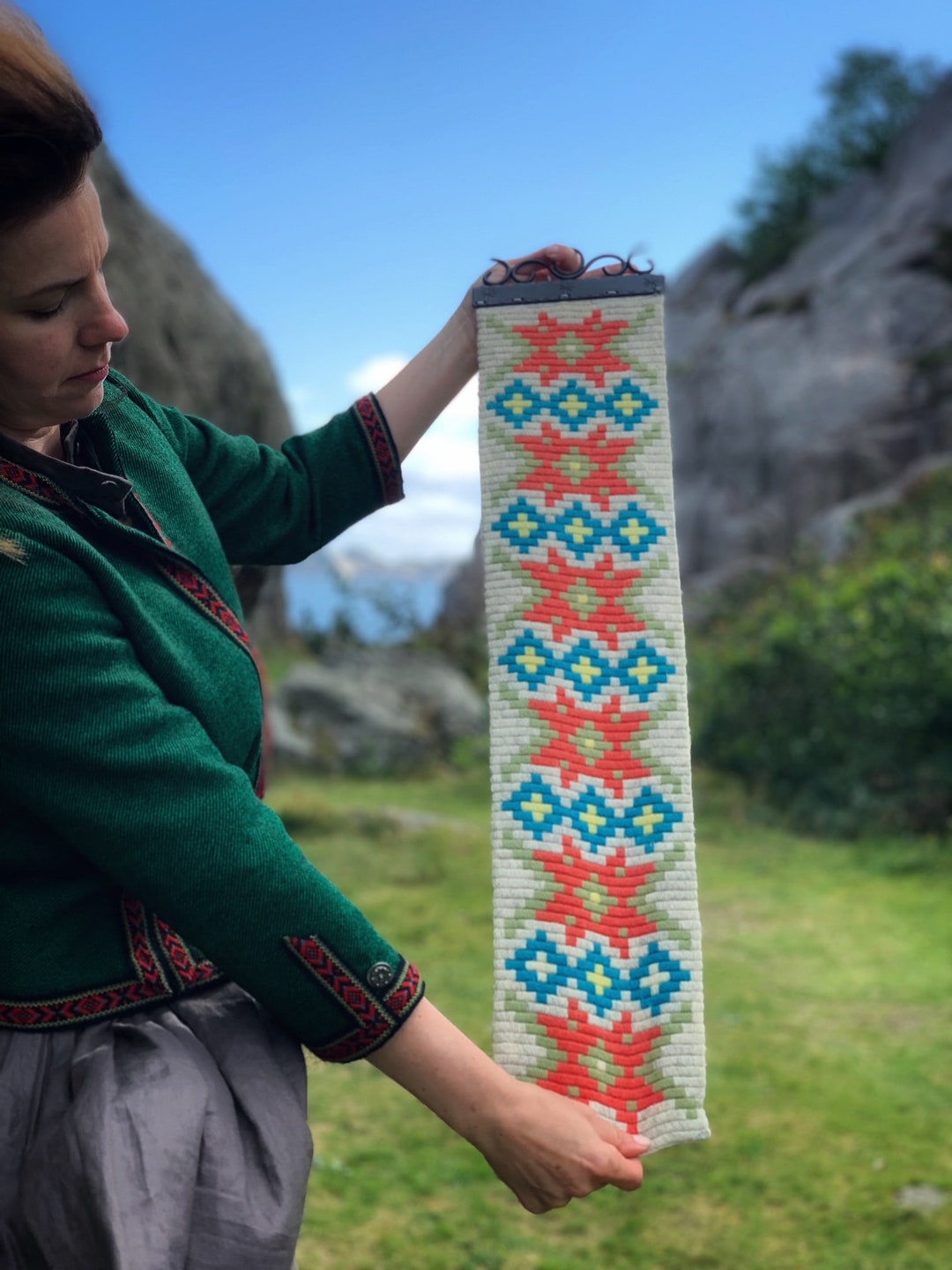 Norwegian Folk Art , Norwegian Christmas Bell Pull , Christmas Star ...