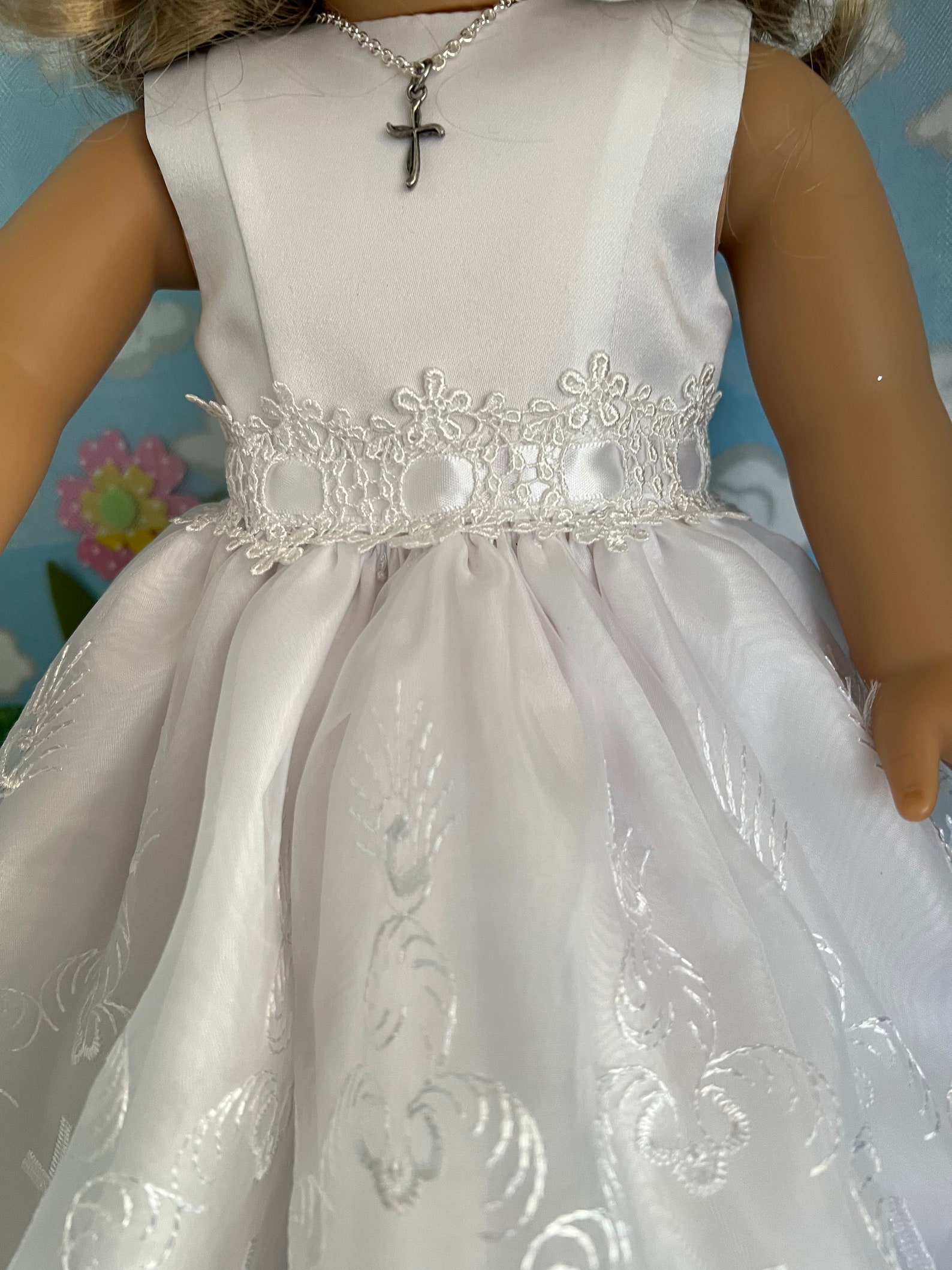 First Communion Dress for 18 Inch Doll Like American Girl - Etsy