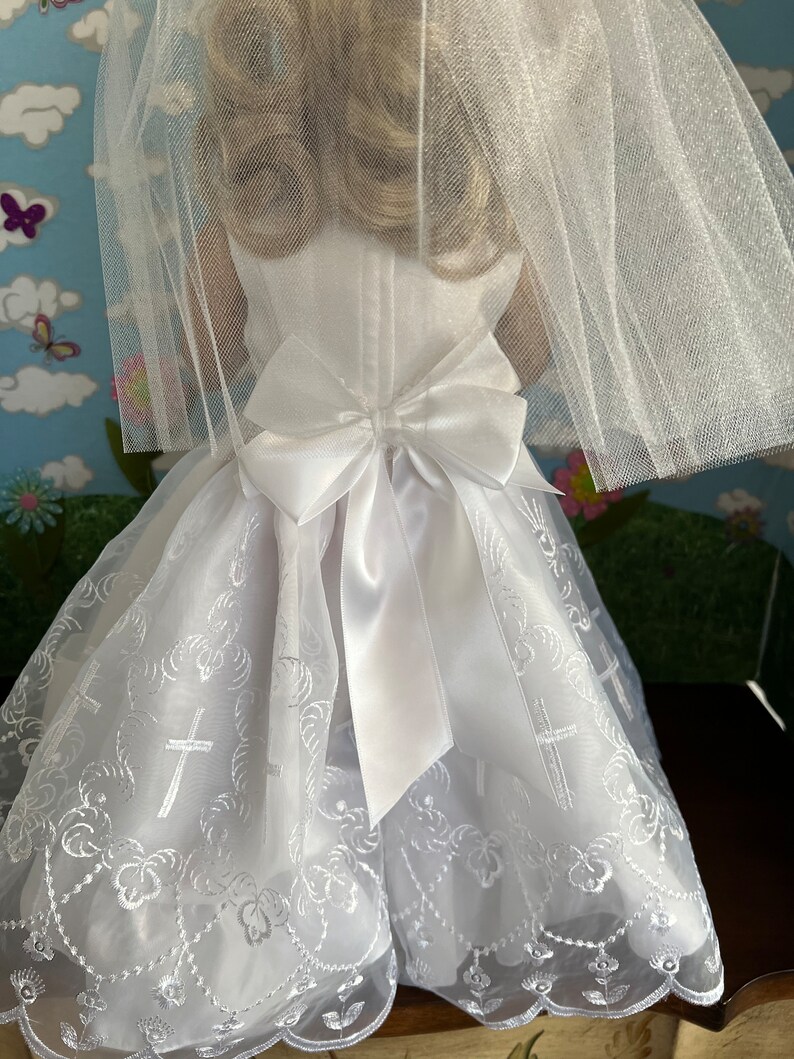 First Communion Dress for 18 Inch Doll Like American Girl - Etsy