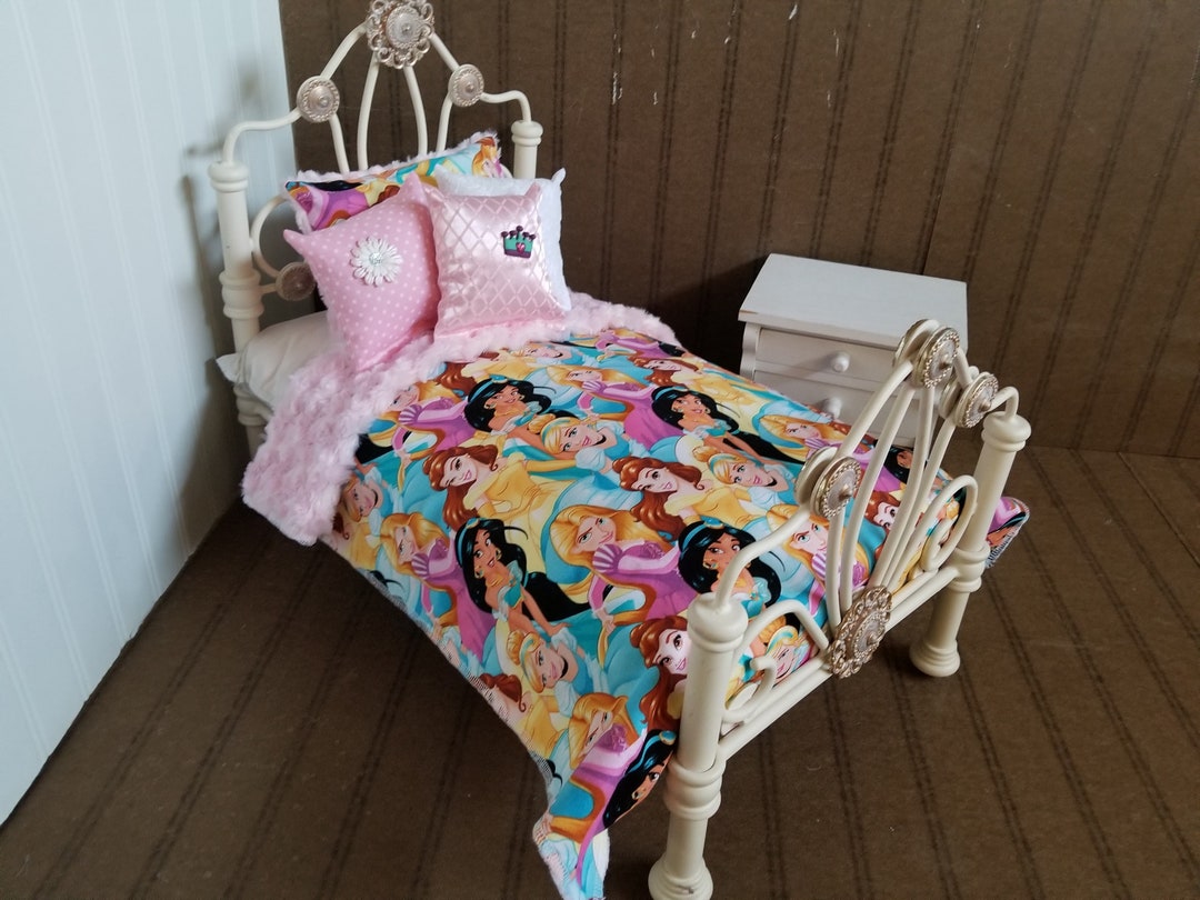 Minky Doll Bedding,disney Princess /reversible Pink Minky, Fits ...