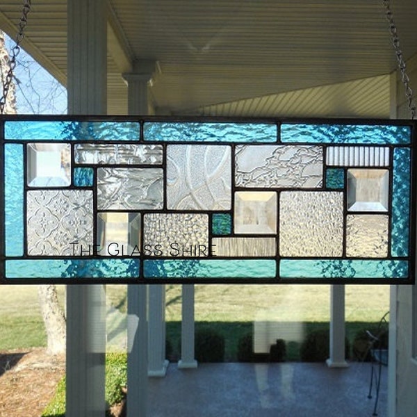 Stained Glass Window Hangings Rectangle - Etsy