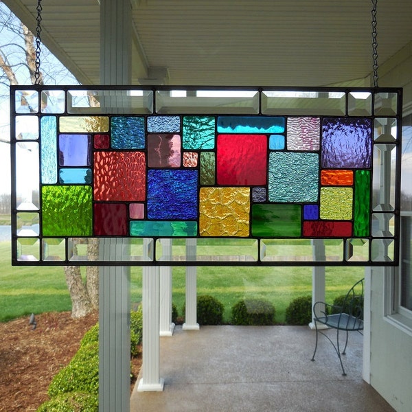 Stained Glass Transom Window - Etsy