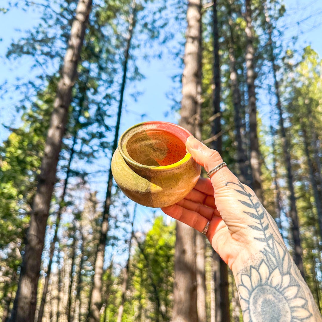 Vintage Pottery Bowl Rasta Earth Tone Color Small - Etsy