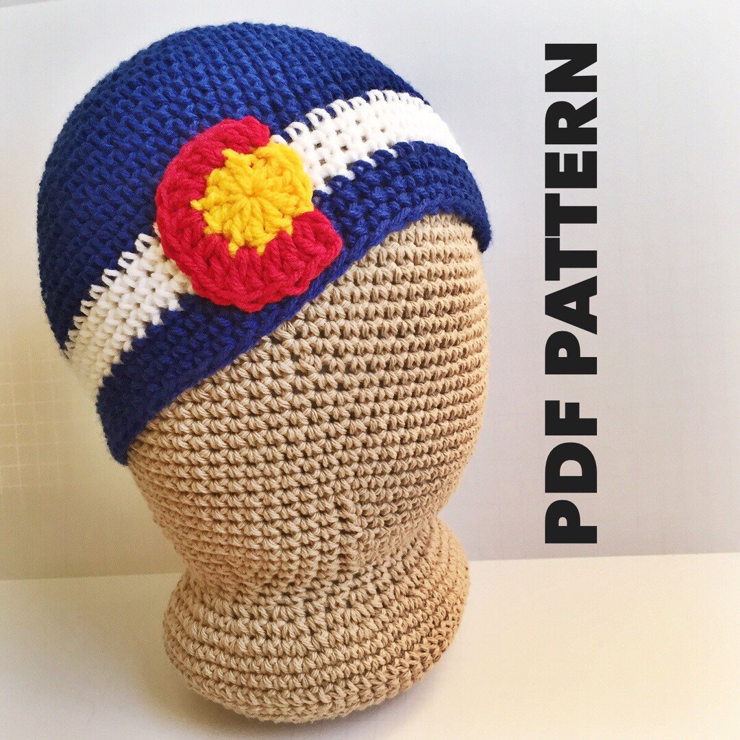 Colorado Beanie Crochet Pattern- Colorado Crochet Hats Pattern for ...