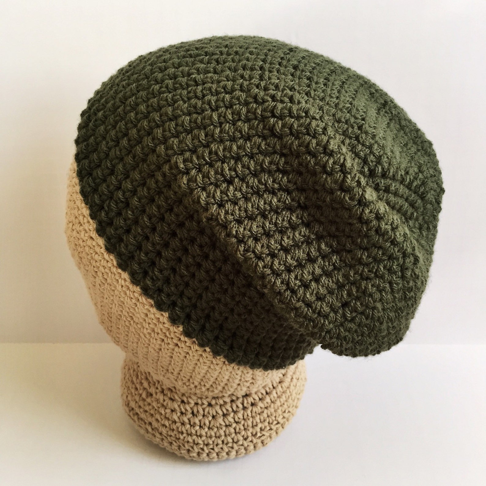 Slouchy Beanie Crochet Pattern- Easy Slouch Hat Pattern- Crochet for ...