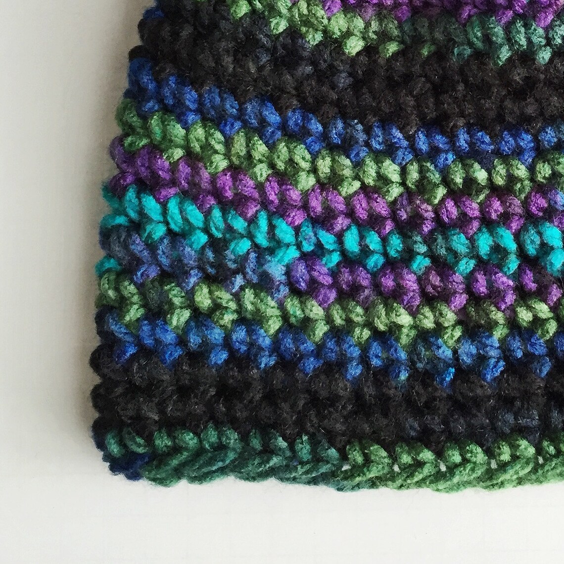 One Hour Northern Lights Beanie Crochet Pattern- Womens Crochet Beanie ...