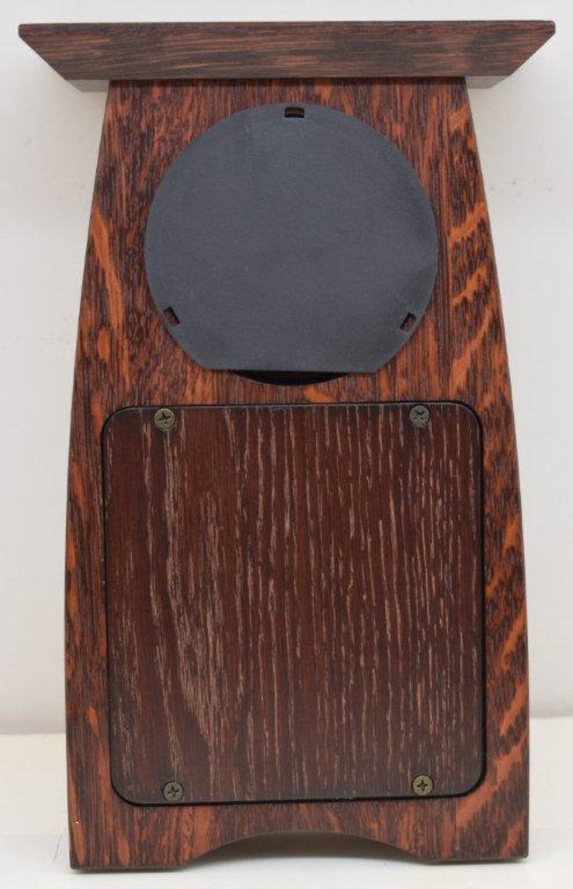 Arts and Crafts Clock in Craftsman Oak Finish With 4x4 Arts | Etsy