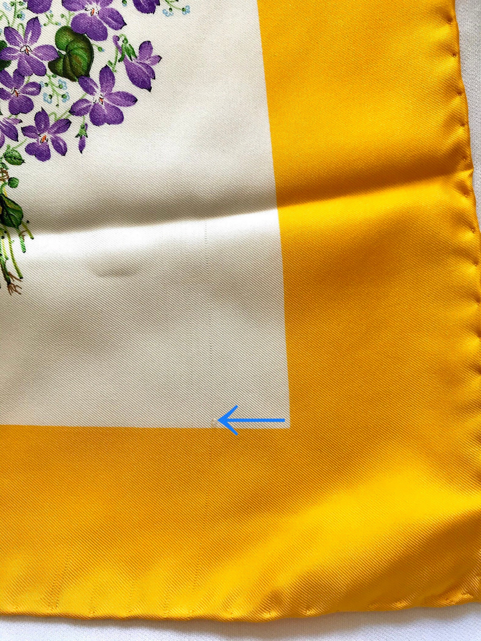 Vintage Gucci Classic Yellow Scarf With Multicolor Flora - Etsy