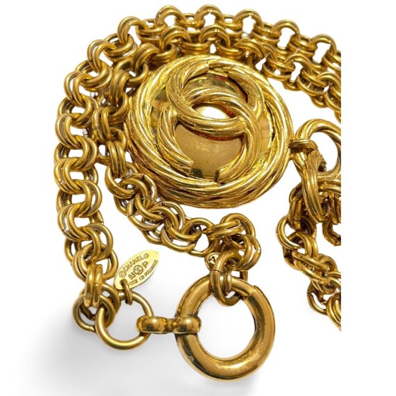 Vintage CHANEL nice and heavy chain necklace with rou… - Gem