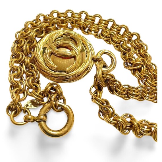 Vintage CHANEL nice and heavy chain necklace with rou… - Gem