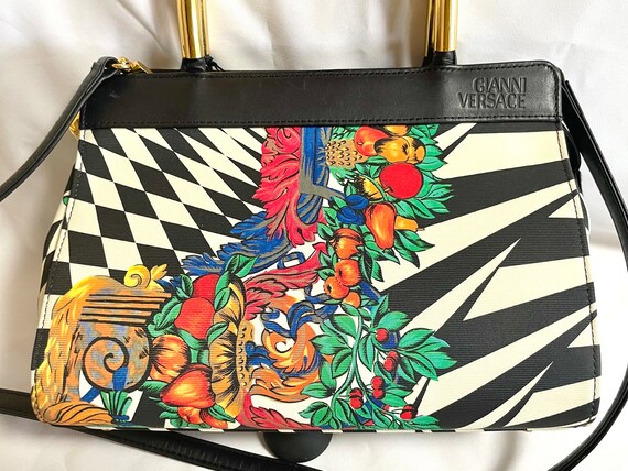 Vintage Gianni Versace gorgeous print geometric chess… - Gem