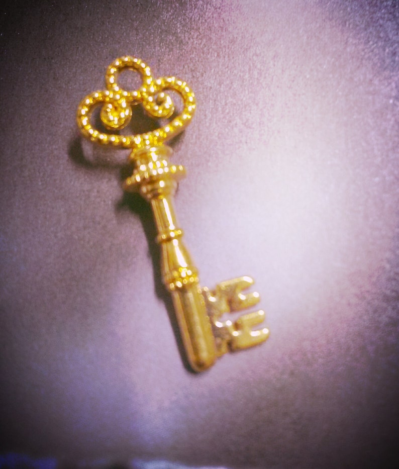 Skeleton Key Charms Shiny Gold Keys Steampunk Keys Gold Key - Etsy