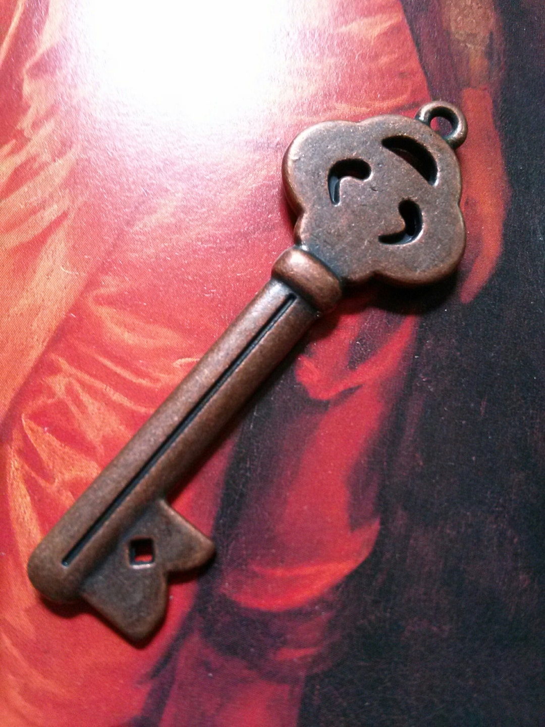 Antiqued Copper Skeleton Key Pendant 2" Vintage Style Replica Key - Etsy