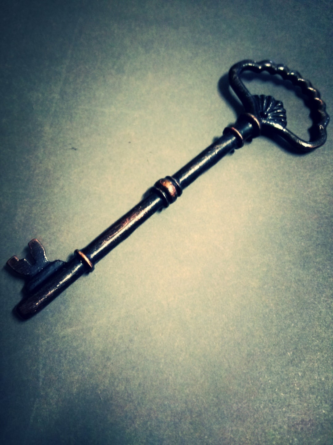 Large Metal Key Pendant Dark Antiqued Copper 4.5 Skeleton Key 1 Piece ...