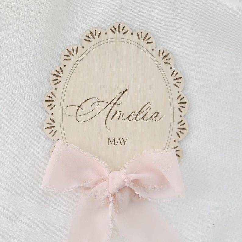 Personalized Name Sign Baby Shower Gift Nursery Wall Art Wooden Plaque ...